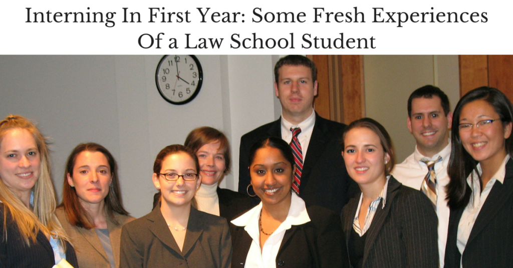 Interning In First year