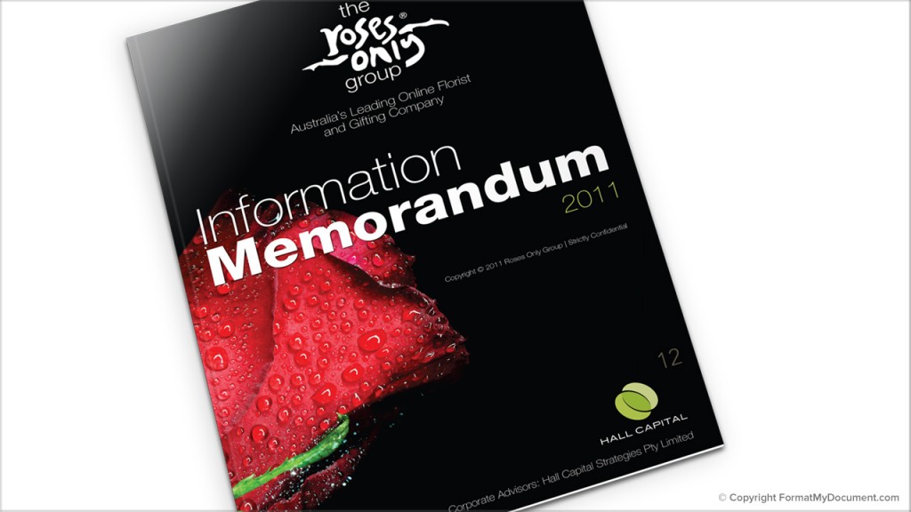Information Memorandum And It's Importance - iPleaders