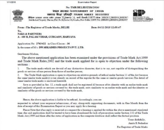 Replying to the Trademark Examination Report - iPleaders