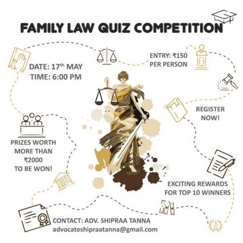 1st Online Family Law Quiz Competition by Advocate Shipraa Tanna [17th ...
