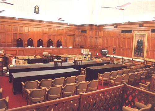 Lack of maintenance of Indian courts and courtrooms