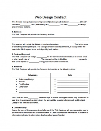 All you need to know about a web design contract - iPleaders